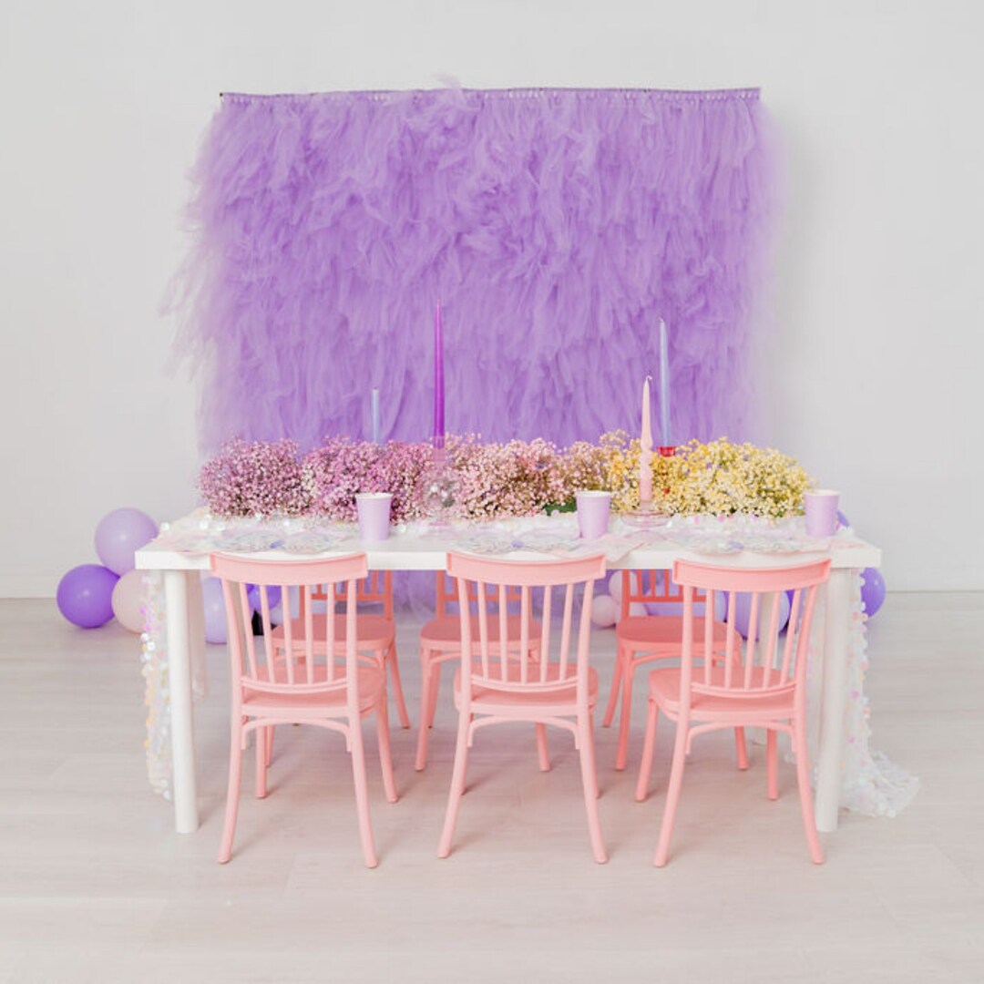 Purple Tulle Photography Backdrop, Photo Booth Backdrop, Lavender Tulle ...