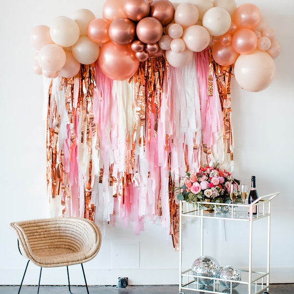 Red and Pink Fringe Backdrop - Etsy