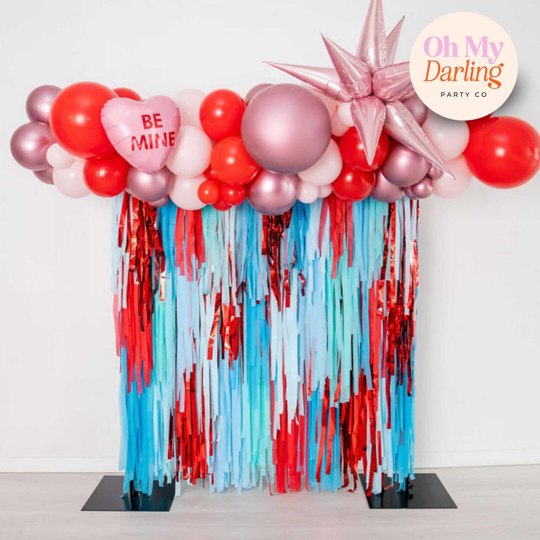 Love Bug – Red and Blue Valentine’s Theme Backdrop for Gender Neutral ...