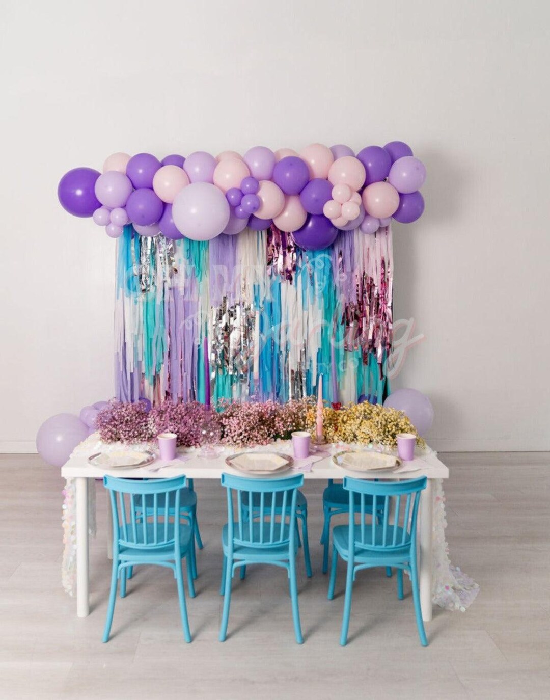 Frozen Party Backdrop, Balloon Garland Kit Frozen Balloon Arch, Winter ...