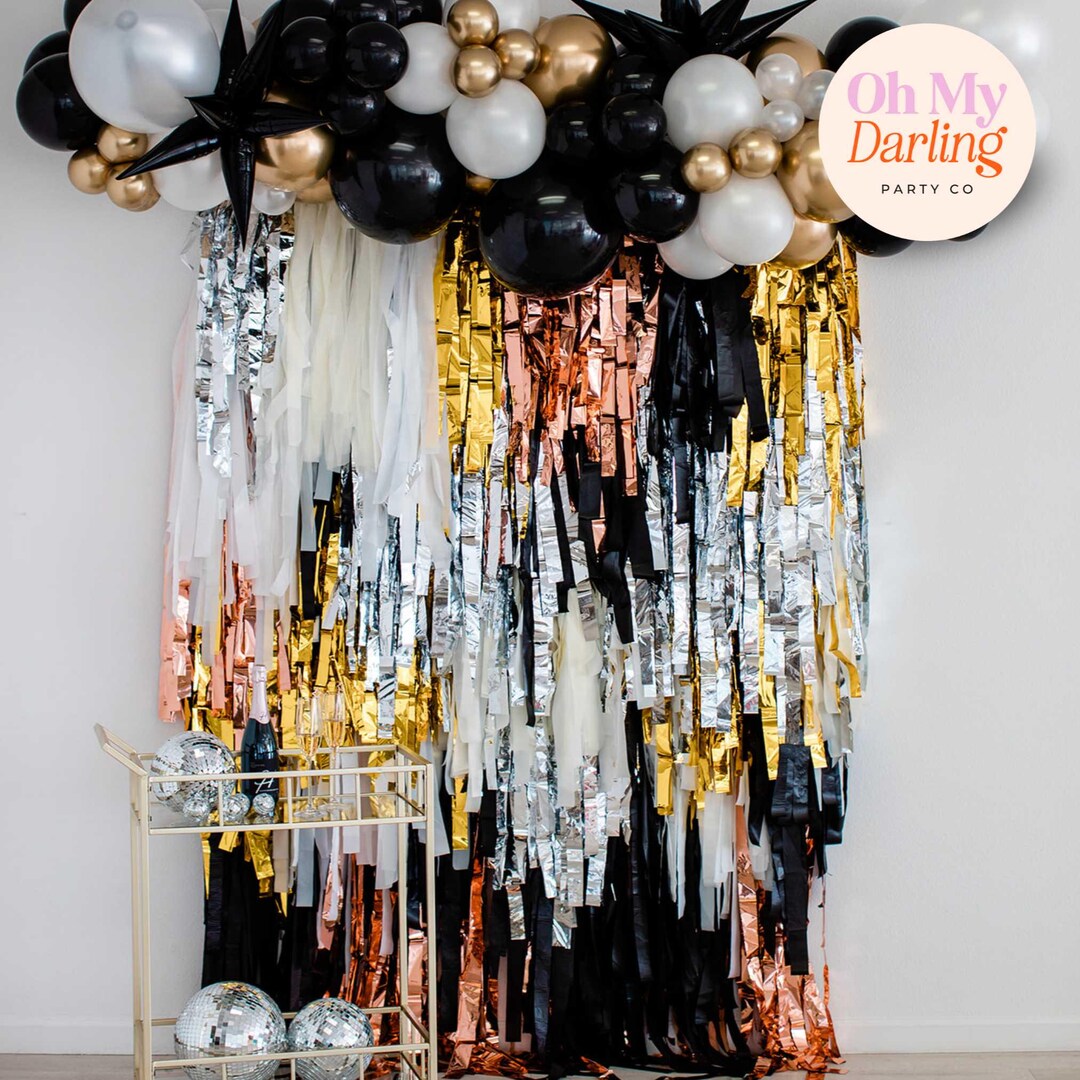 Pop Fizz Clink - Black and Gold Decor for New Year's, Glam Events ...