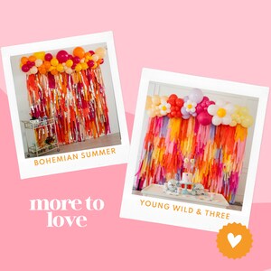 Two Groovy Fringe Backdrop Retro Party Decor for Daisy Party Boho Party ...