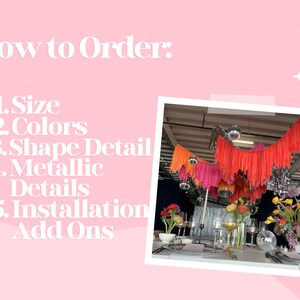 Aerial/ Ceiling Fringe Strands Aerial Birthday Decor for Celebrations ...