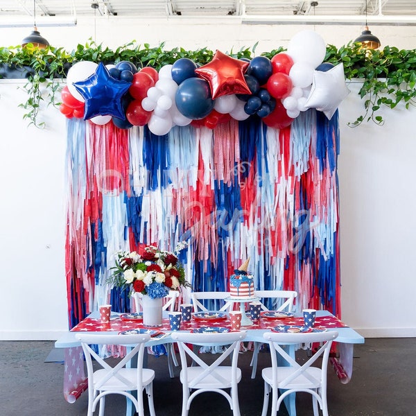 Red White and Blue Graduation Party Decor - Etsy