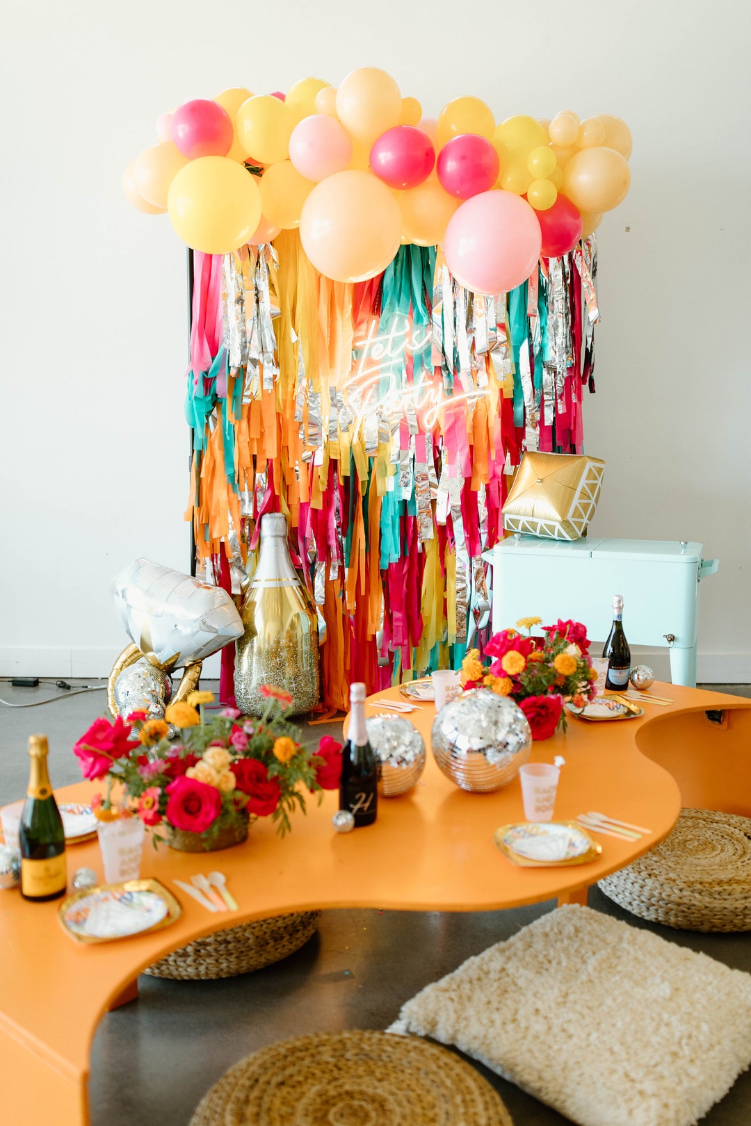 Dazed & Engaged Decorations Fringe Backdrop for Coachella Party Decor ...