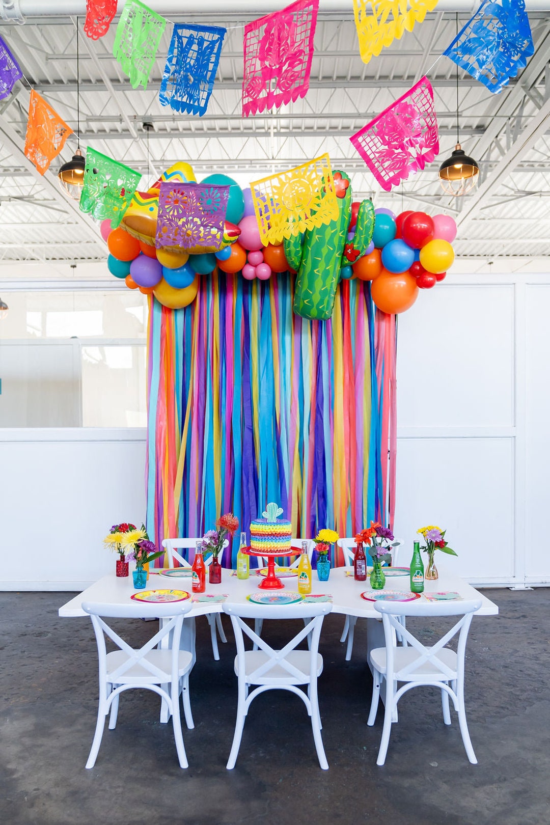 Fiesta Birthday Banner, Colorful Fiesta Banner, Papel Picado Banner ...