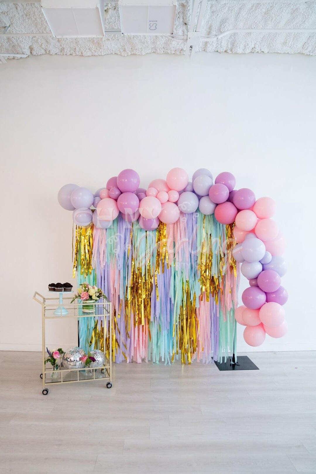 Pastel Rainbow Party Backdrop, Pastel Rainbow High Chair Banner, Pastel ...