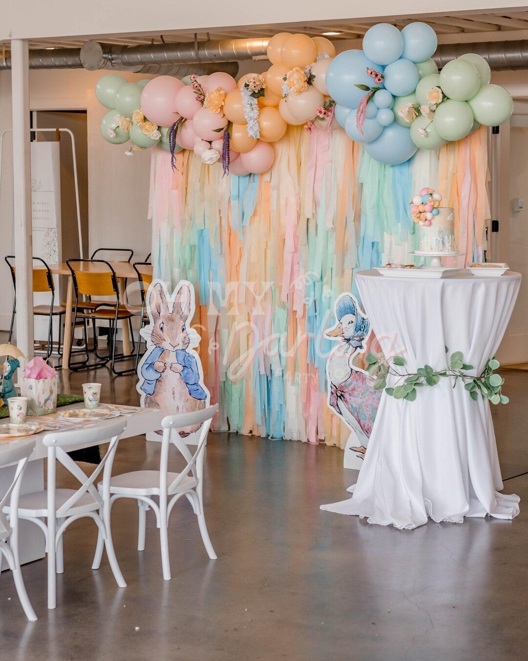 Peter Rabbit Backdrop, Easter Party Decor Essentials, Spring Party ...