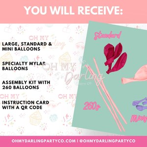 Cup of Cheer Balloon Kit, Balloon Garland Kit, DIY Balloon Arch, Matte ...