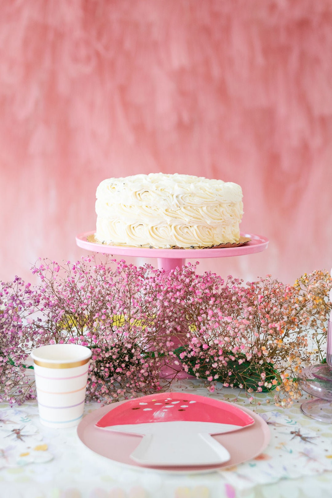 Pink Tulle Party Backdrop/bridal Shower Party Backdrop/pink Lover ...