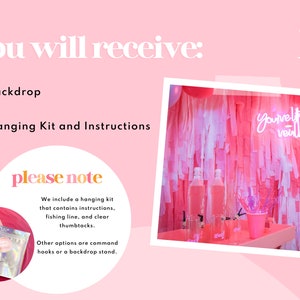 Mean Girls Bachelorette Fringe Backdrop Pink Party Decor - Etsy