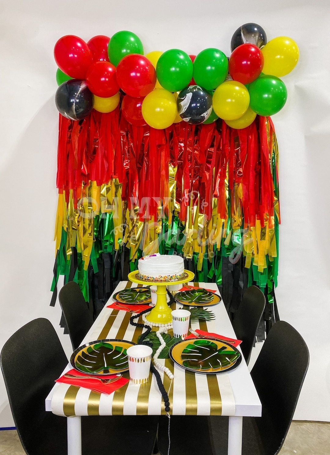 JUNETEENTH Party Decorations Red Black Green Garland DIY Juneteenth ...