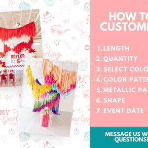 Aerial, Ceiling Fringe Strands, Aerial Birthday Decor for Celebrations ...