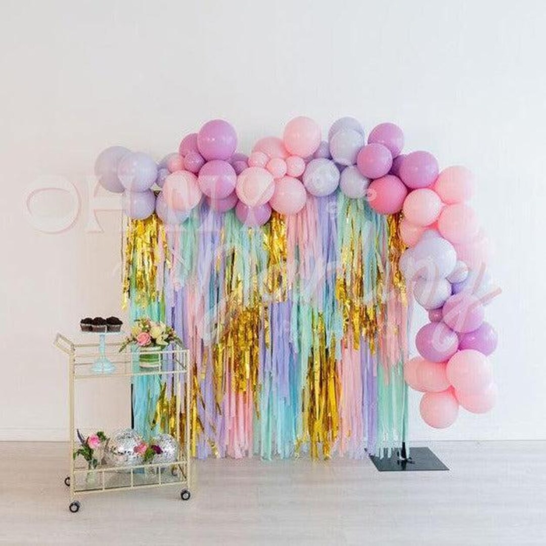 Two Sweet Backdrop and Balloons, Ice Cream Birthday Party, Donut ...