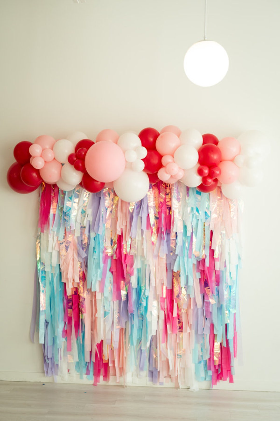 Her New Era Bachelorette Party Backdrop Fringe Backdrop and Balloon ...