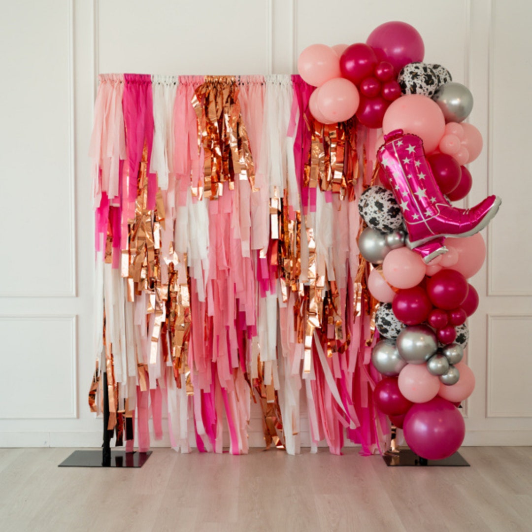Lets Get Rowdy Fringe Backdrop Nashville Bachelorette Decor for Party ...