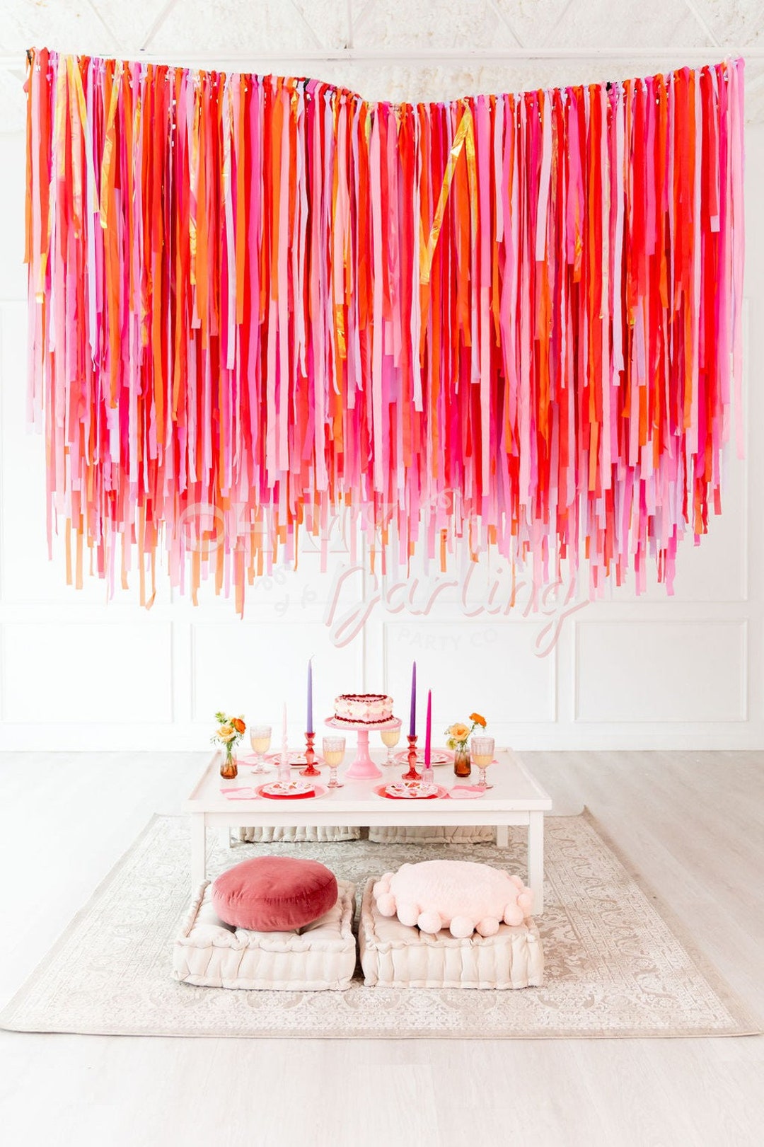 Best Weekend Ever Aerial Etsy 2 Fringe Backdrops Balloon Garlands Party ...