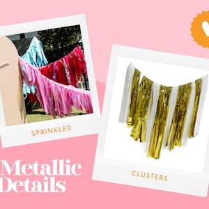 Aerial/ Ceiling Fringe Strands Aerial Birthday Decor for Celebrations ...