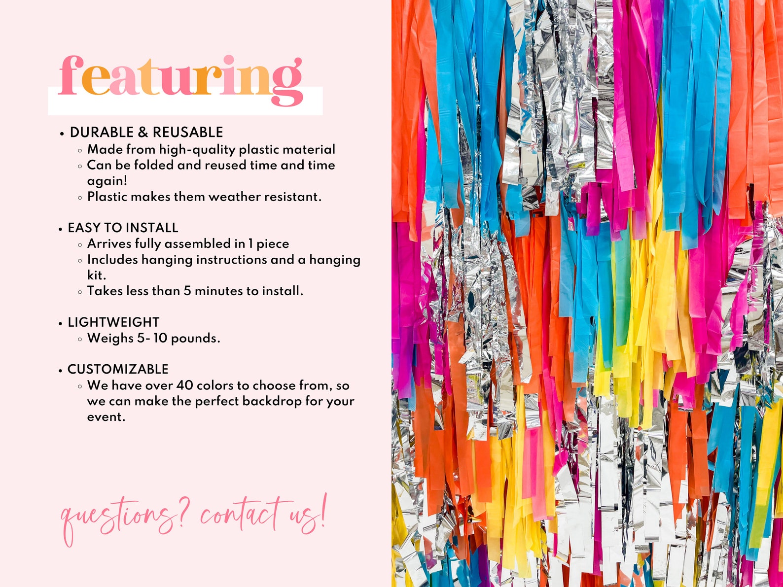 Neon Birthday Party Decorations Fringe Backdrop Bachelorette - Etsy