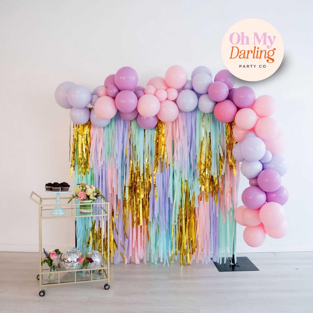 Two Sweet Fringe Backdrop – Ice Cream, Donut and Cupcake Party Decor ...
