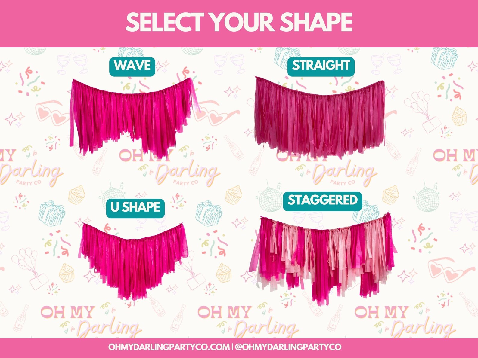 Starstruck Overhead Swagfringe Backdrop Streamer Wall Bachelorette ...