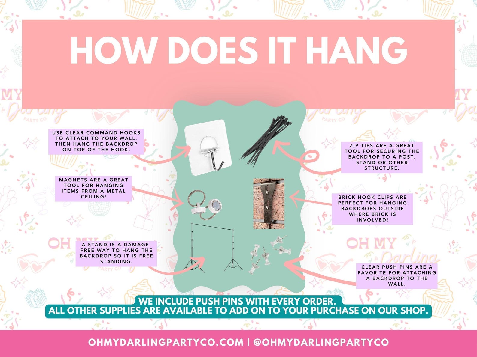 Starstruck Overhead Swagfringe Backdrop Streamer Wall Bachelorette ...