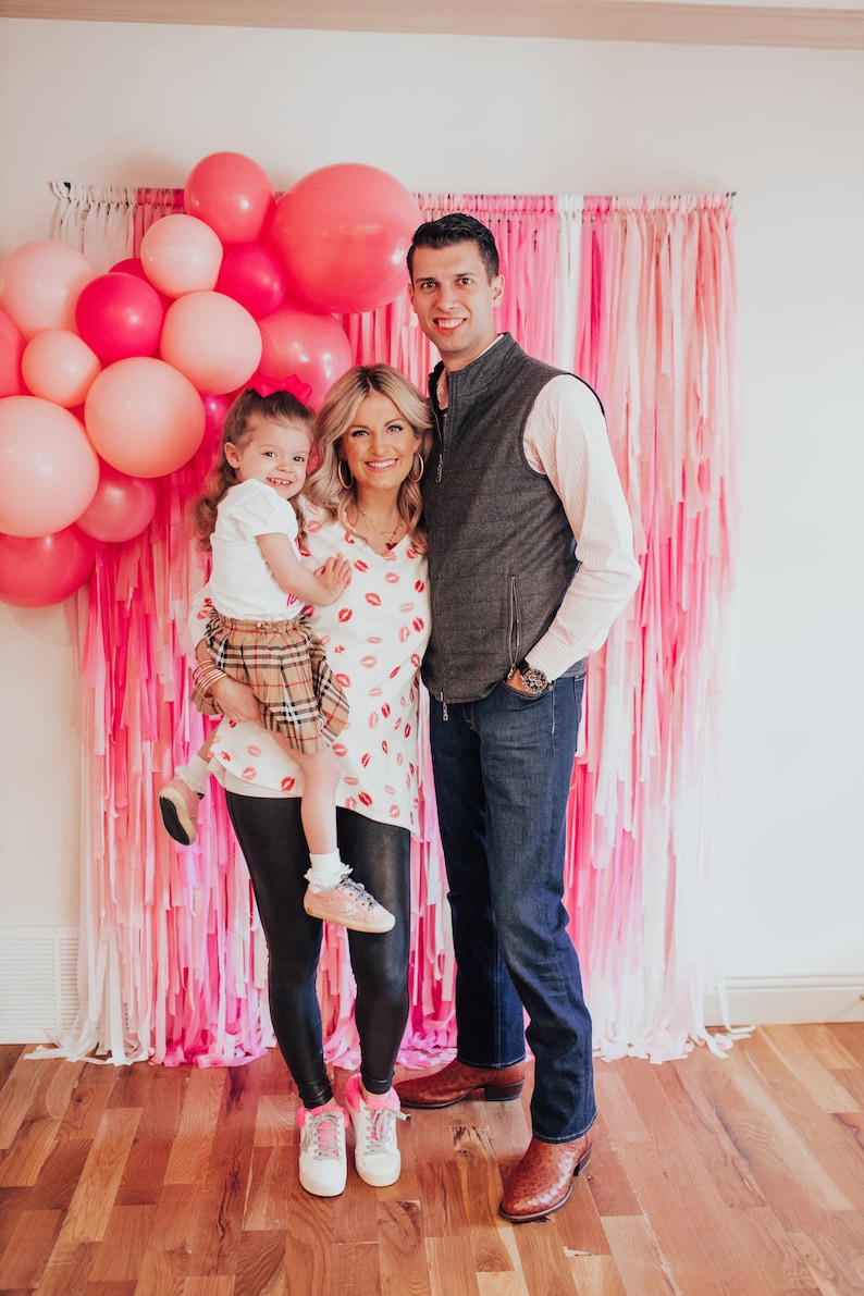 Pretty in Pink Party Fringe Backdrop Pink Photo Backdrop - Etsy
