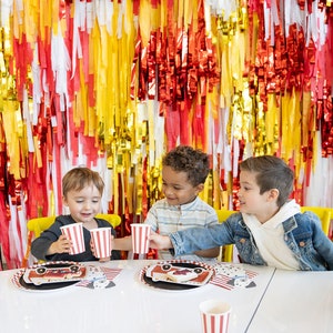 Fire up the Fun Backdrop Fire Truck Party Decor, Fireman Birthday Party ...