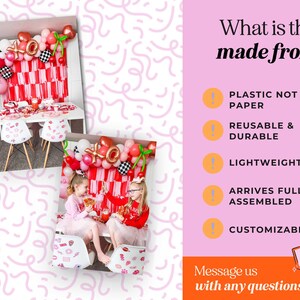 Checked by Design Backdrop – Red and Pink Checkered Cherry Theme for ...