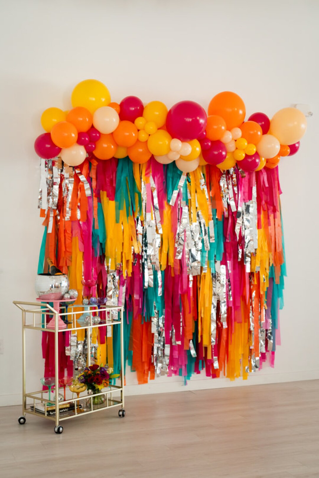 Retro Bachelorette Party Backdrop/bridal Shower Party Backdrop/pink and ...