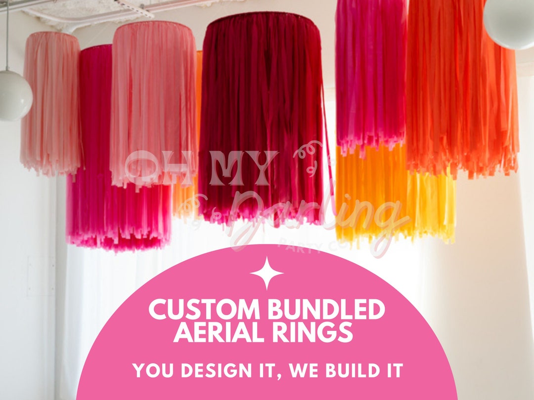 Overhead Rings Bundle Pricing Fringe Backdrops Balloon Garlands Party ...