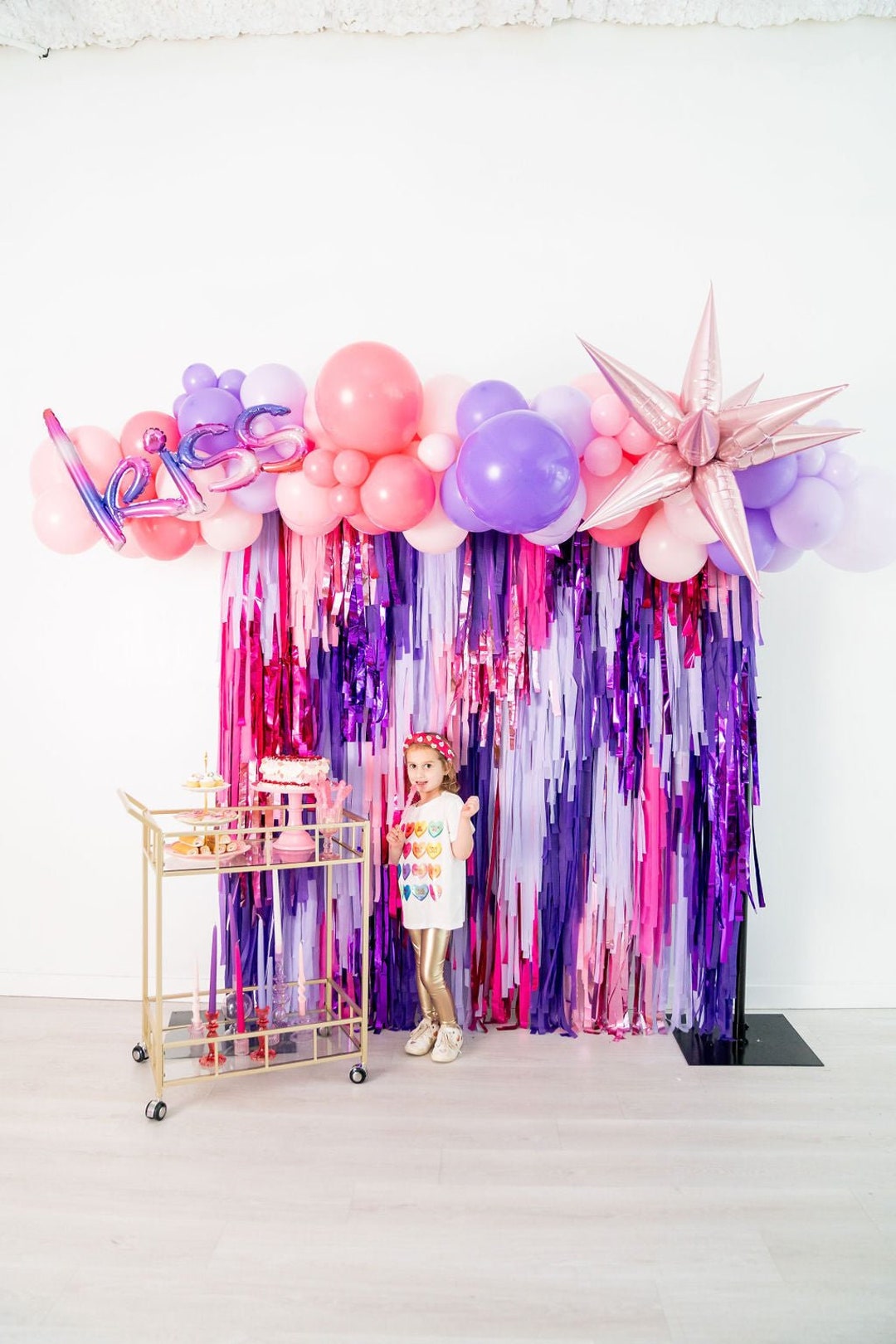 Iris & Lilac Fringe Backdrop - Etsy