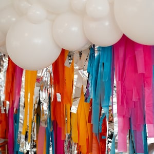 Neon Birthday Party Decorations Fringe Backdrop Bachelorette - Etsy