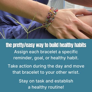 Stackable Habit Tracking Bracelets | Reminder Bracelet | Wrist ...