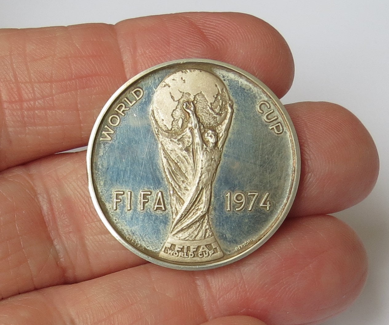 Vintage Fifa World Cup Football 1974 Token/Fine Silver .999 | Etsy