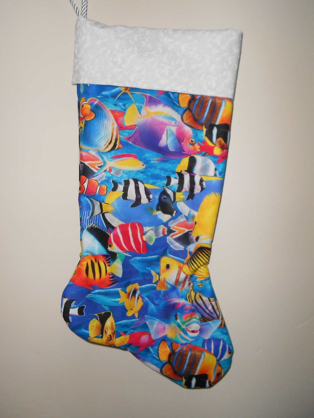 Tropical Fish Christmas Stocking - Etsy