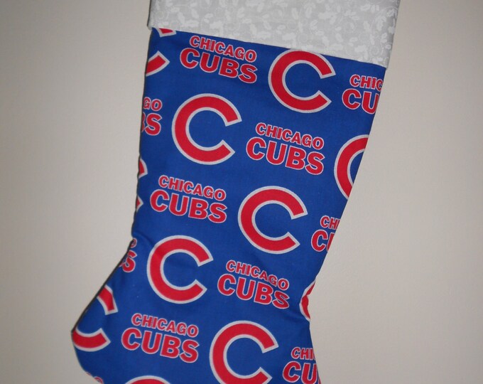 Chicago Cubs Christmas Stocking - Etsy