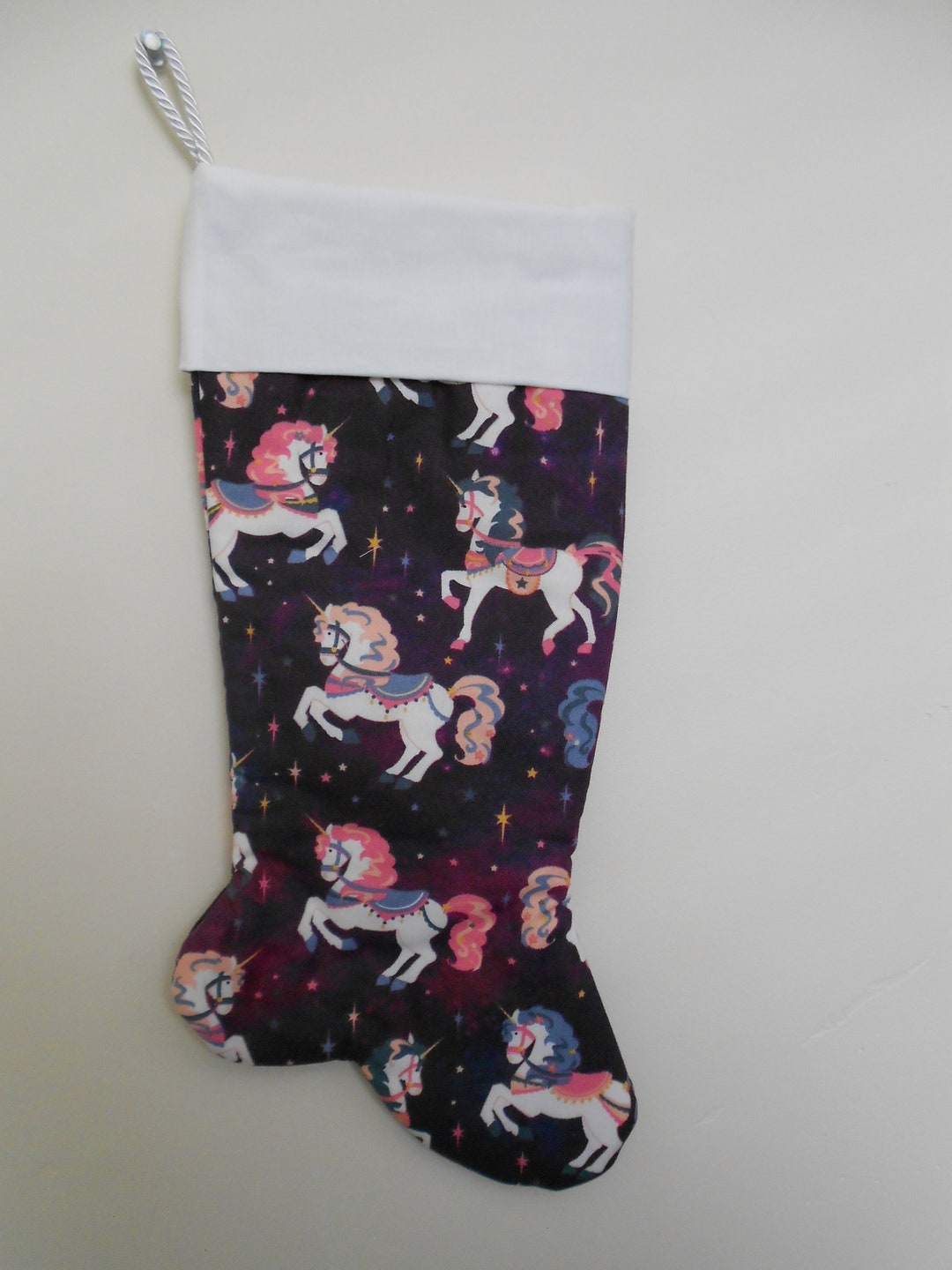 Unicorn Christmas Stocking - Etsy
