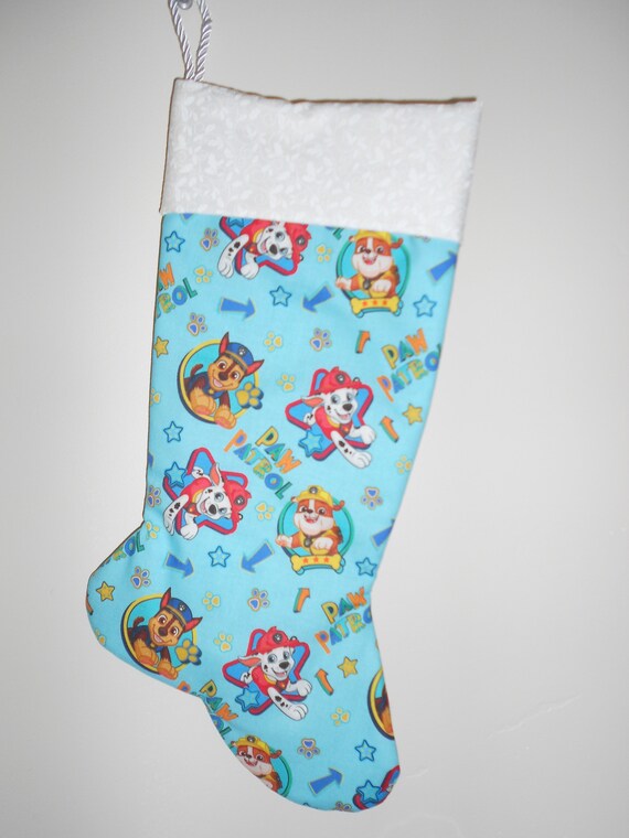 Paw Patrol Christmas Stocking - Etsy