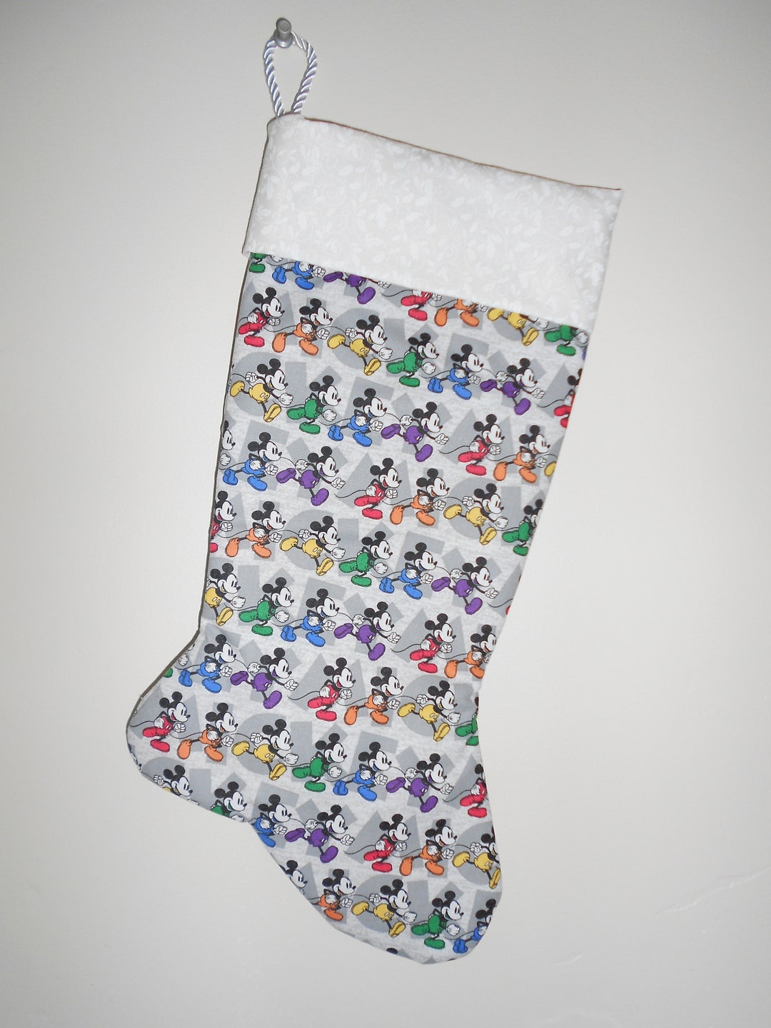 Colorful Mickey Mouse Christmas Stocking - Etsy