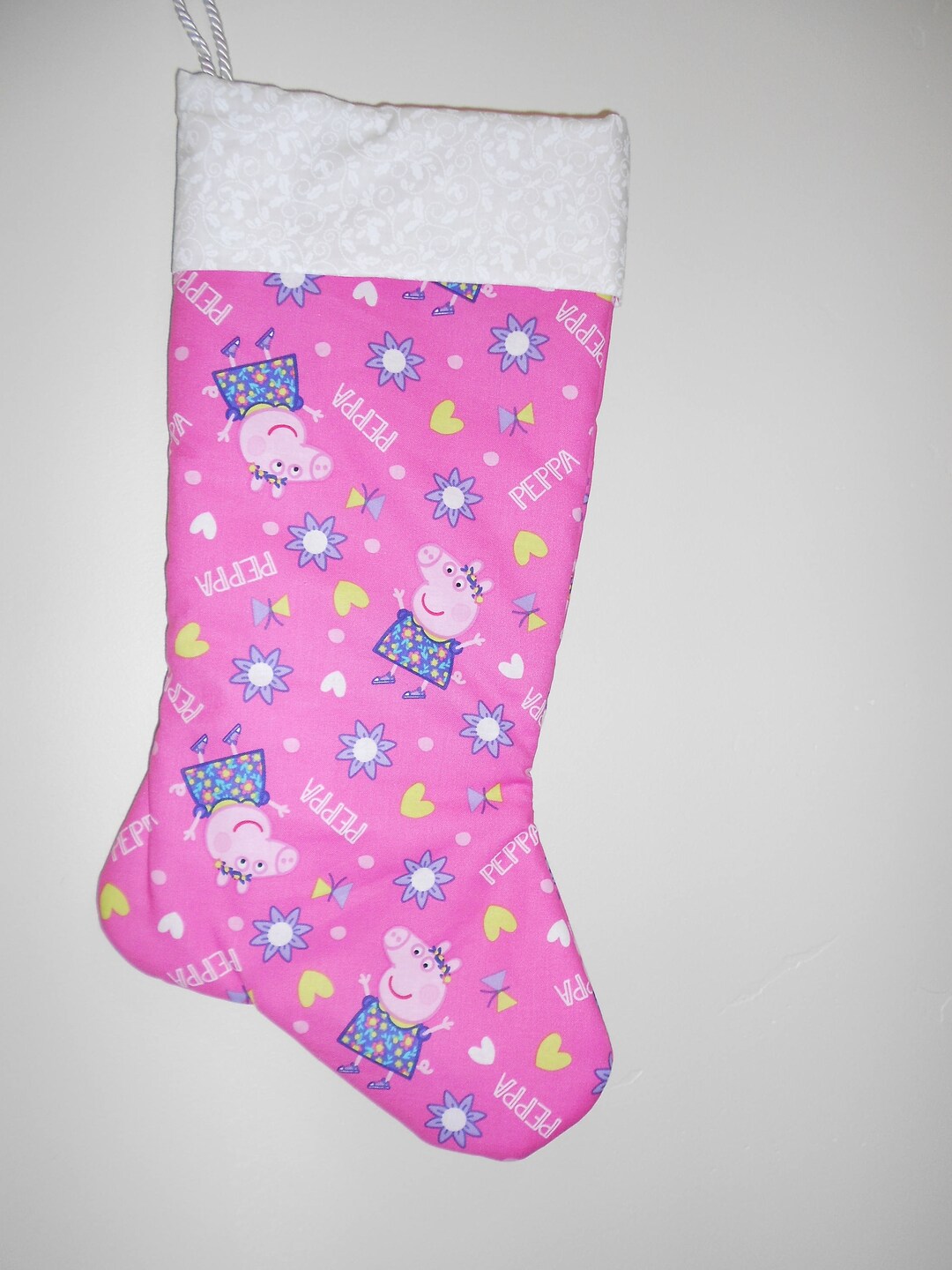 Peppa Pig Christmas Stocking - Etsy