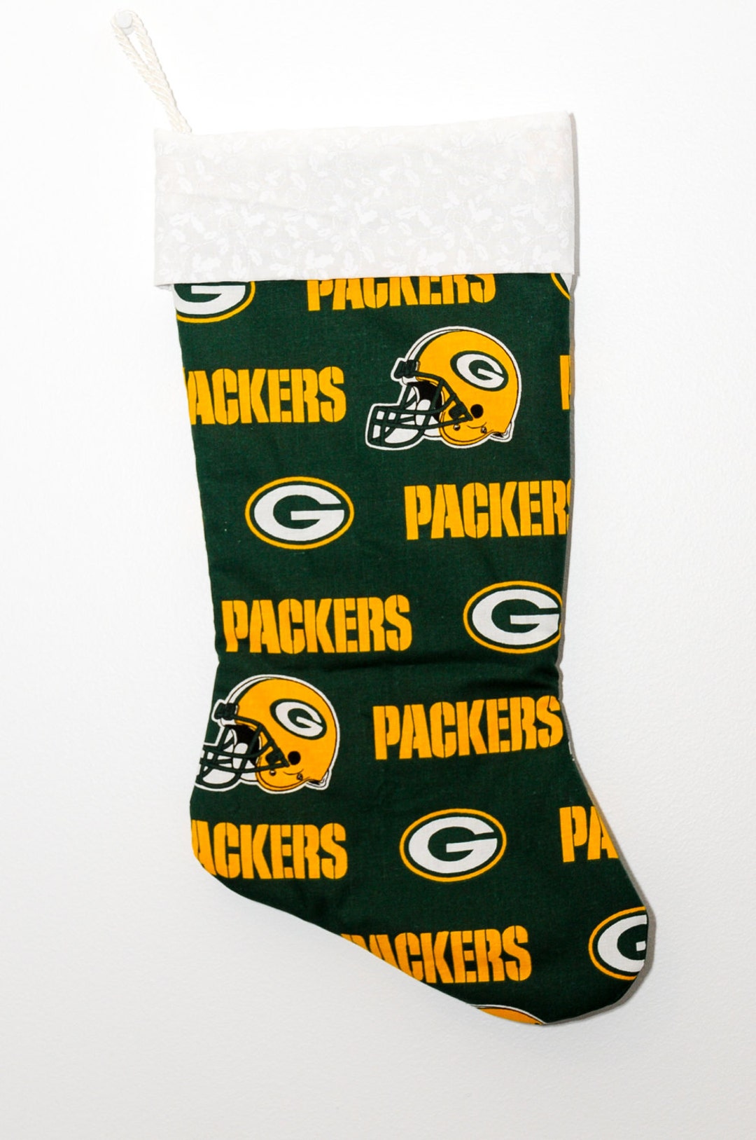 Green Bay Packers Christmas Stocking - Etsy