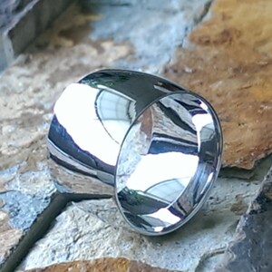 Mens Super Wide Wedding Band Mens Wedding Ring Womens - Etsy