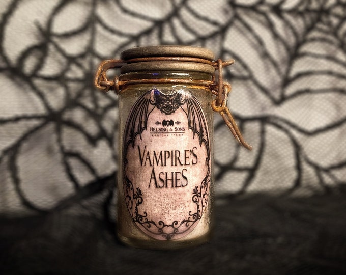 Vampire Ashes Pre Made Witches Apothecary Bottle Etsy