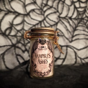 Vampire Ashes Pre-made Witches Apothecary Bottle - Etsy