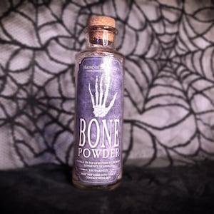 Bone Powder - Pre-made Witches Apothecary Bottle - Etsy