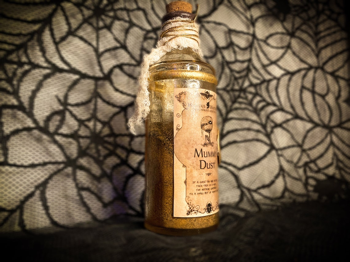 Mummy Dust Pre-made Witches Apothecary Bottle - Etsy