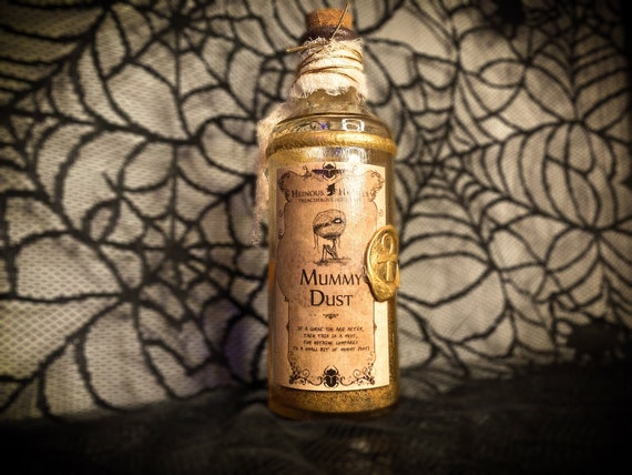 Mummy Dust Pre-made Witches Apothecary Bottle - Etsy
