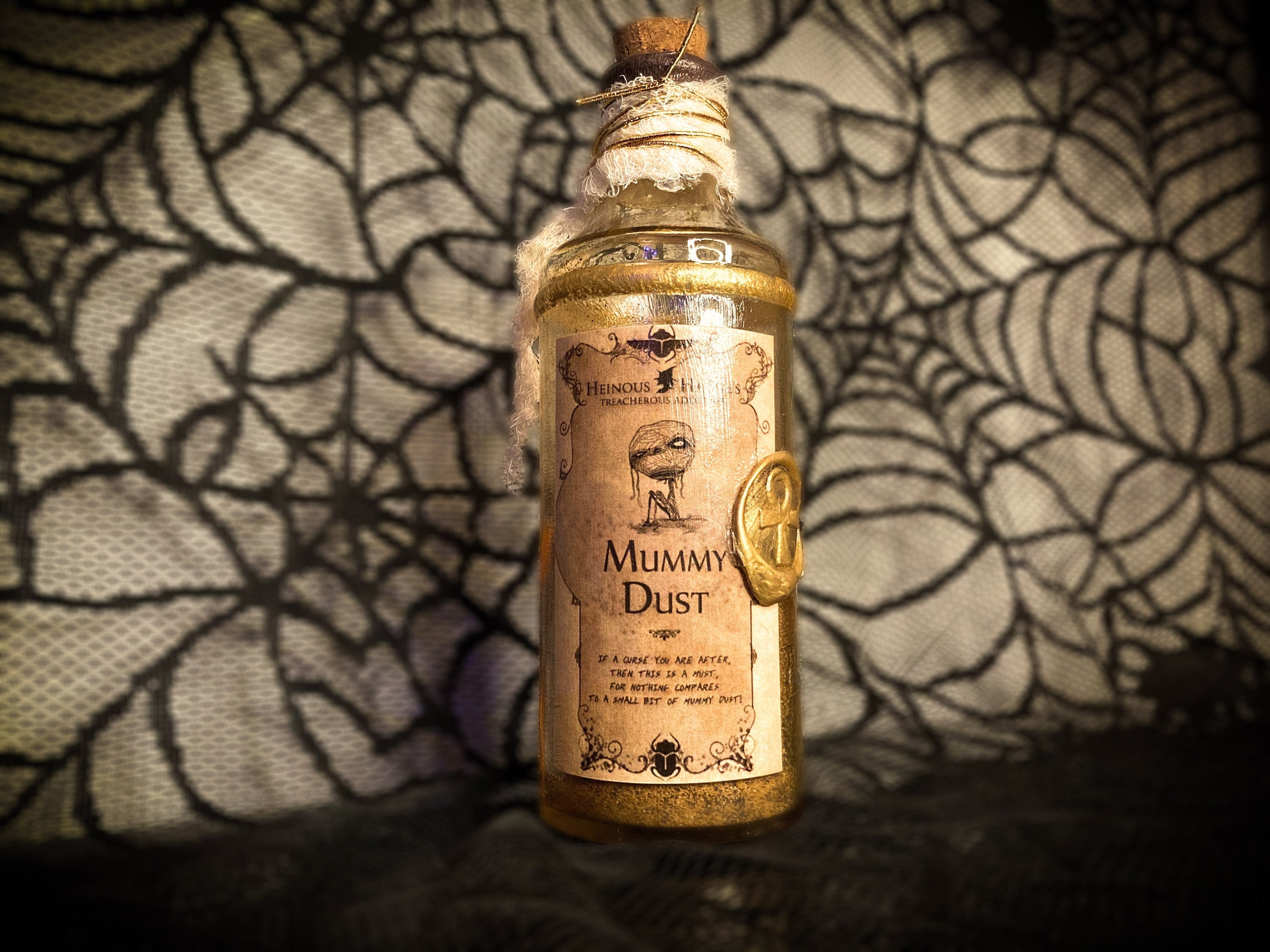 Mummy Dust Pre-made Witches Apothecary Bottle - Etsy