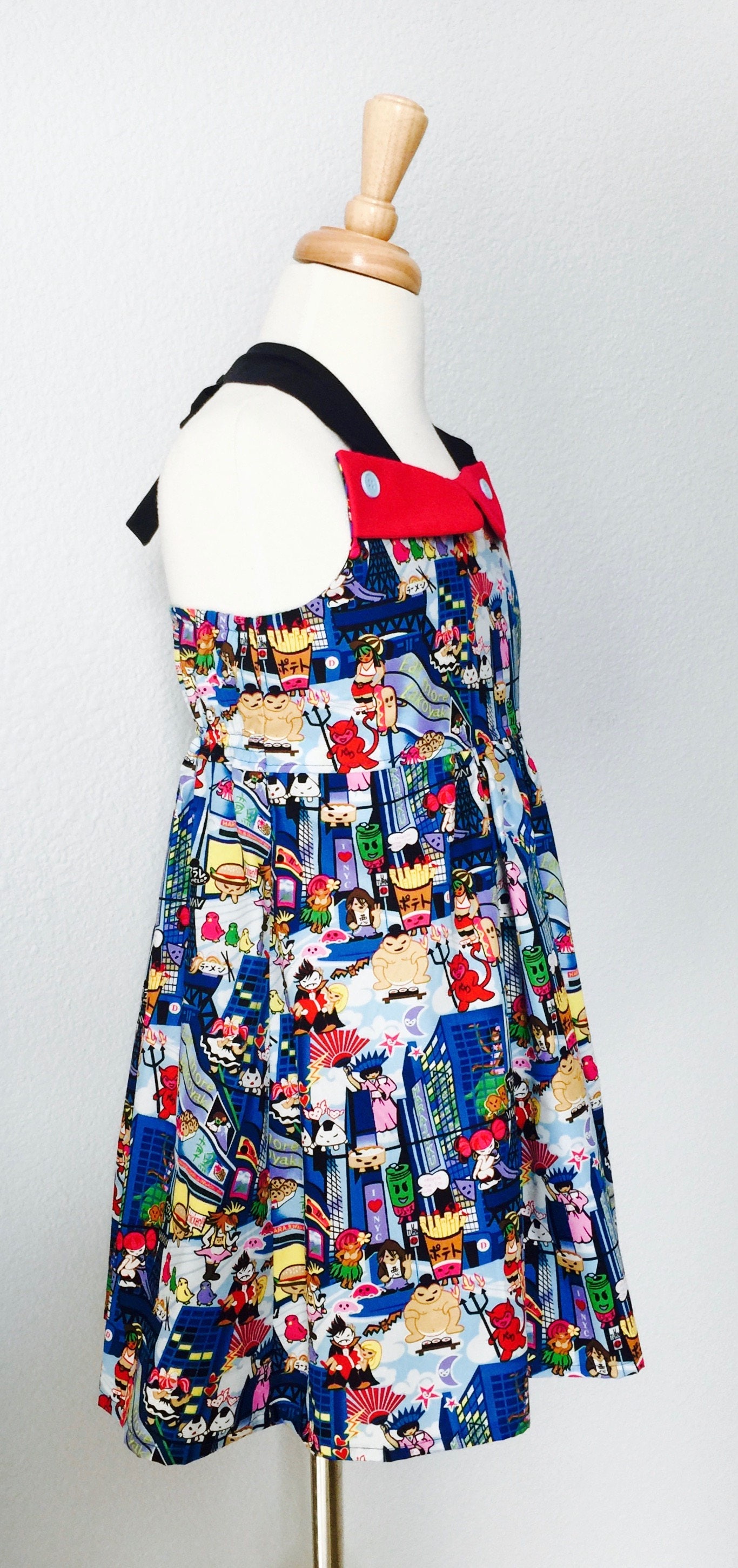 Kawaii Meets New York! Colorful Japanese Characters Cover This Halter ...